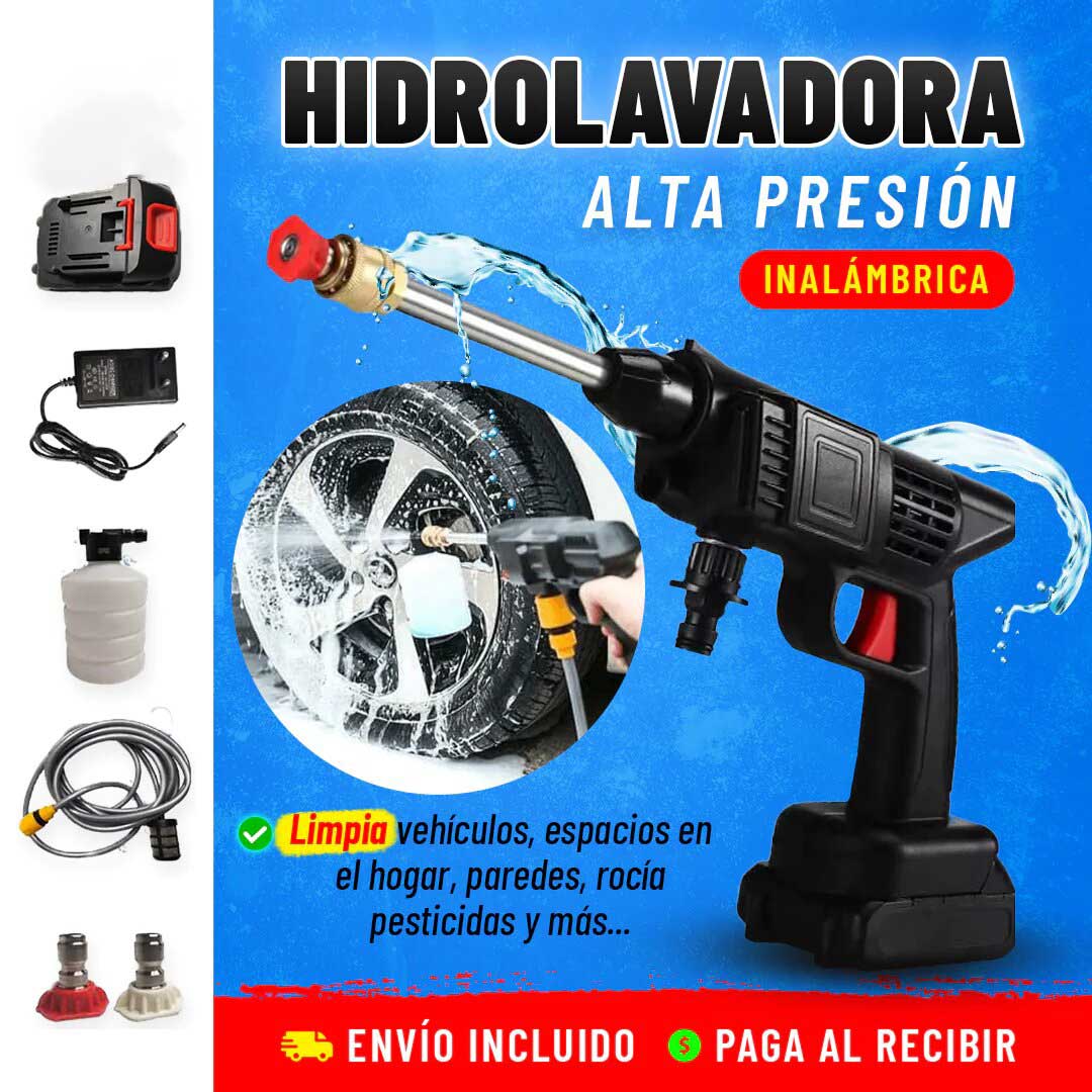 Hidrolavadora portátil 98V + Batería extra Gratis – Topicks